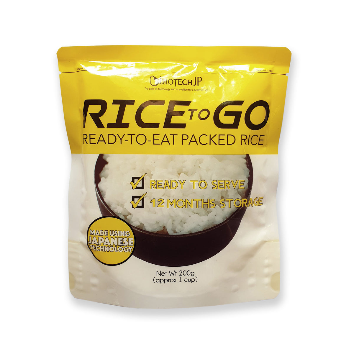 Rice To Go 200grams ( Ready-to-eat rice, no need to heat), in pouch ...